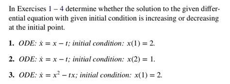 solved in exercises 1 4 determine whether the solution to