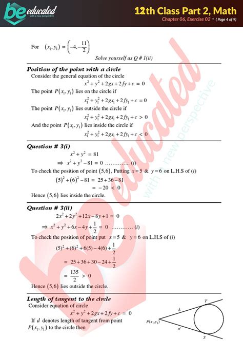 exercise 6 2 mathematics fsc part 2 notes inter part 2 notes
