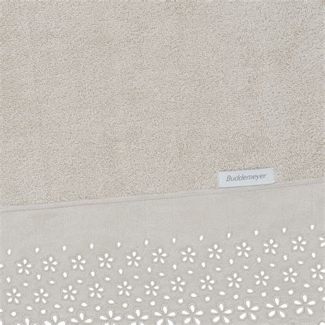 Toalla De Baño Algodon Natural beige Crystal Buddemeyer Crema Divino