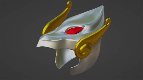 STL File PEGASUS SEIYA HELMET ZODIAC KNIGHTS 3D Printable Model To