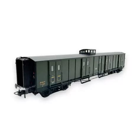 Fourgon à bogie ex PLM vert noir REE MODELES VB350 HO 1 87 Jura