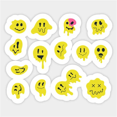 Creepy Emojis Sticker Pack Creepy Sticker TeePublic