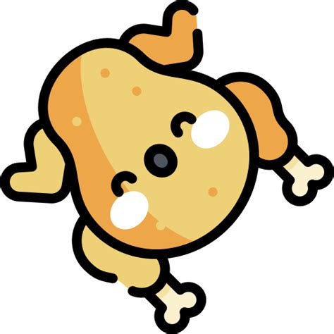 Chicken Kawaii Lineal Color Icon