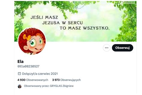 Krzysztof Luft on Twitter No zgadnijcie kto obserwuje Elę nr 8