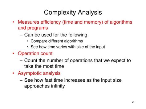 ppt chapter 2 algorithm analysis powerpoint presentation free download id 2912454
