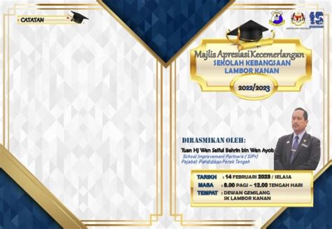 Buku Program Majlis Apresiasi Kecemerlangan Sk Lambor Kanan