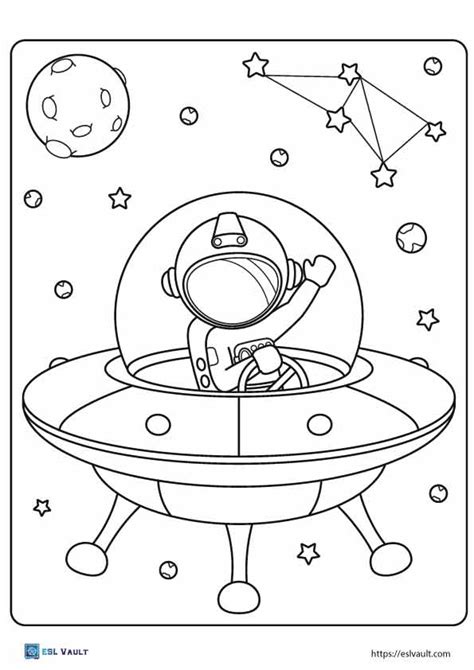 Free Ufo Coloring Pages Pdf Esl Vault