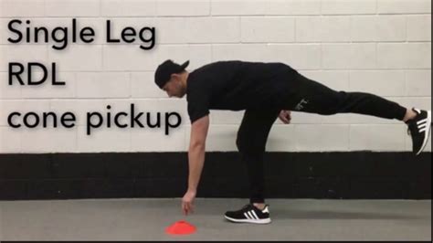 Single Leg Rdl Cone Pickup This Is A Great Exercise For Beginners To