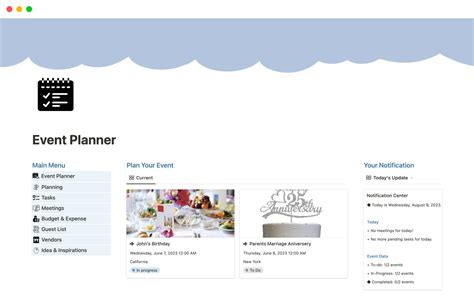 Ultimate Event Planner Template By Notion Byte Notion Marketplace