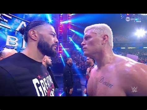 OMG Roman Reigns Confront Cody Rhodes On SmackDown Today Full Video Jey