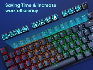 Amazon Risophy Mechanical Gaming Keyboard Rgb Keys Ultra Slim