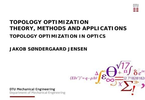 topology optimization theory methods and applications