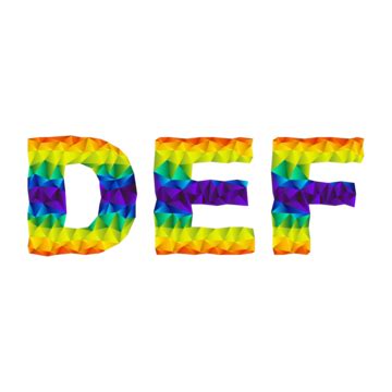 Triangular Letters Def Symbol Background Typescript Vector Symbol