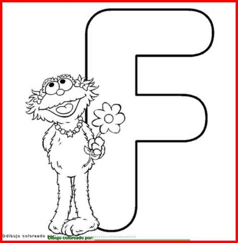 Letra F Para Colorear