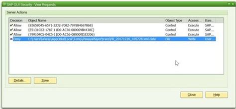 Sap Gui Security Troubleshooting Sap Troubleshooting