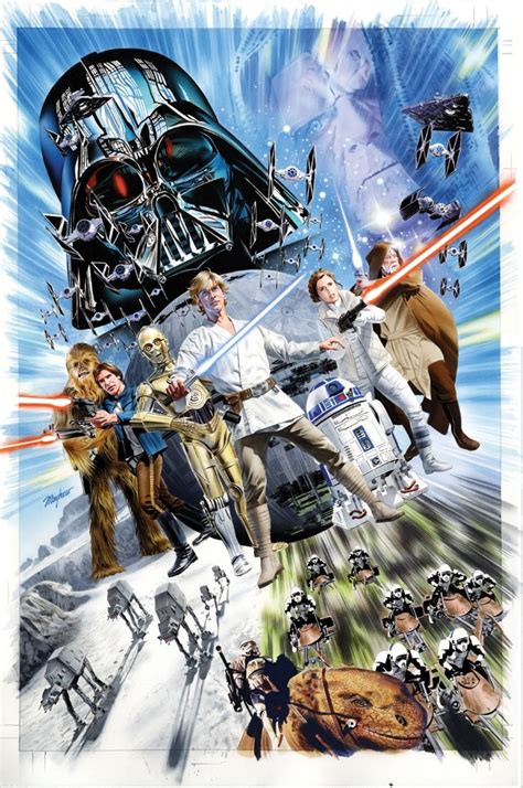 Mike Mayhew Original STAR WARS SHATTERED EMPIRE 1 Yesteryear Comics
