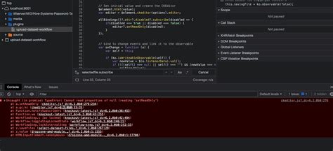CKEDITOR Issues In Upload Dataset Workflow Issue 9041
