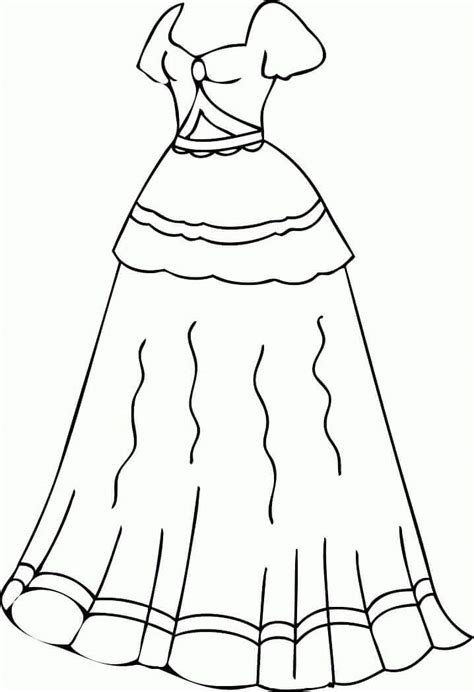 Dibujos De Vestido Para Colorear E Imprimir Coloringlib