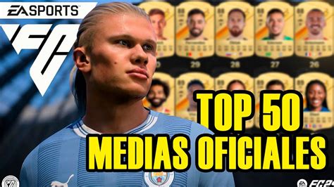 Top Mejores Jugadores Con Medias Oficiales En Easports Fc Fifa