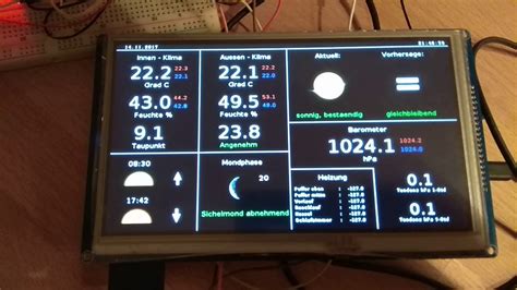 7 LCD TFT Arduino MEGA Weather Station Project Touch YouTube