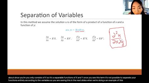 separation of variables linear second order pdes youtube