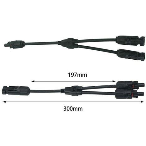 1 Paire Solaire Panneau Câble Connecteur Professionnel du type Y 1 à