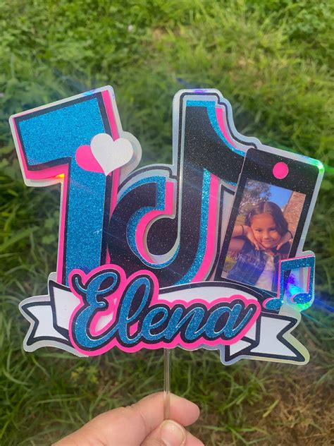 Tik Tok Cake Topper Tik Tok Custom Cake Topper Etsy