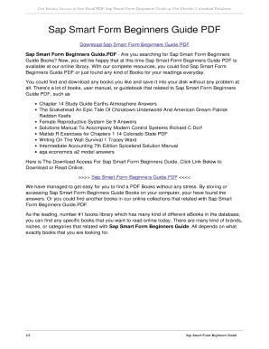 Fillable Online Sap Smart Form Beginners Guide PDF Sap Smart Form