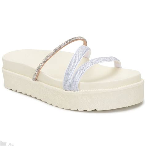 Papete Birken Feminina De Manta Strass Sandalia Rasteirinha Glitter 920