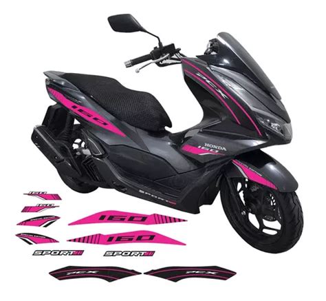 Adesivo Vinil Kit Faixa Grafismo Carenagem M Moto Pcx Frete Gr Tis