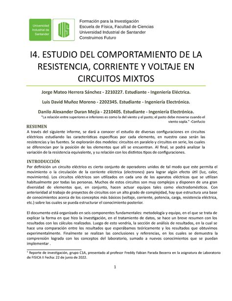 2210227 Estudio Del Comportamiento De La Resistencia Corriente Y