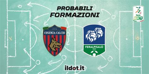 Cosenza Feralpisalò le probabili formazioni in campo