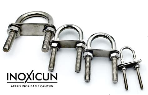 Abrazadera U 10 X 130 Mm Inoxidable T 304 INOXICUN Acero Inoxidable