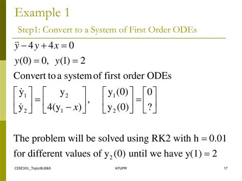 ppt cise301 numerical methods topic 8 ordinary differential equations odes lecture 28 36