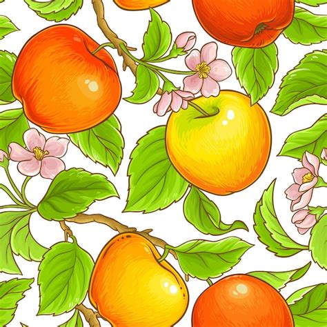 Premium Vector Apple Seamless Pattern