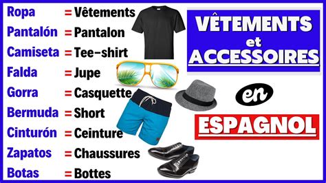 Les V Tements En Espagnol Vocabulaire De Base Le Ons D Espagnol