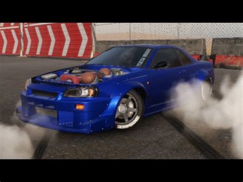 CarX Drift Racing Horizon GT4 Nissan R34 Skyline Drift Build YouTube