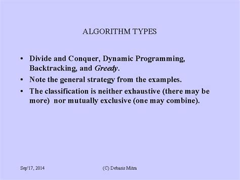 algorithm types divide and conquer dynamic programming backtracking