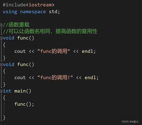 c 函数重载 csdn博客