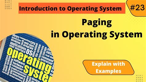 What Is Paging Operating System YouTube