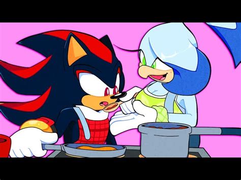 Shadow And Maria The Hedgehog Kissing