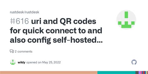 Uri And QR Codes For Quick Connect To And Also Config Self Hosted