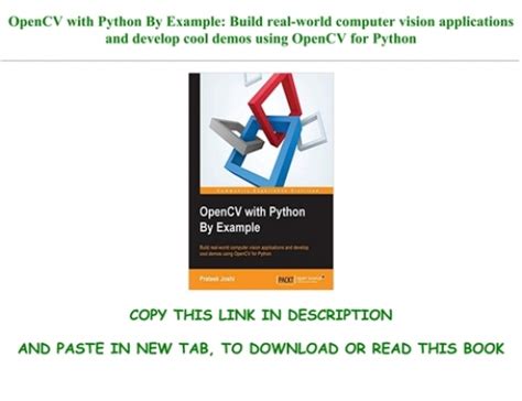 [get] pdf opencv with python by example build real world computer vision applications and