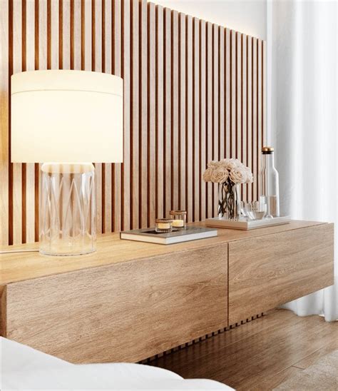 Solid Oak Wood Wall Strip Wall Slat Interior Decoration Wooden Wall