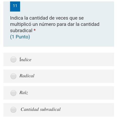 Indica la cantidad de veces que se multiplicó un número para dar la