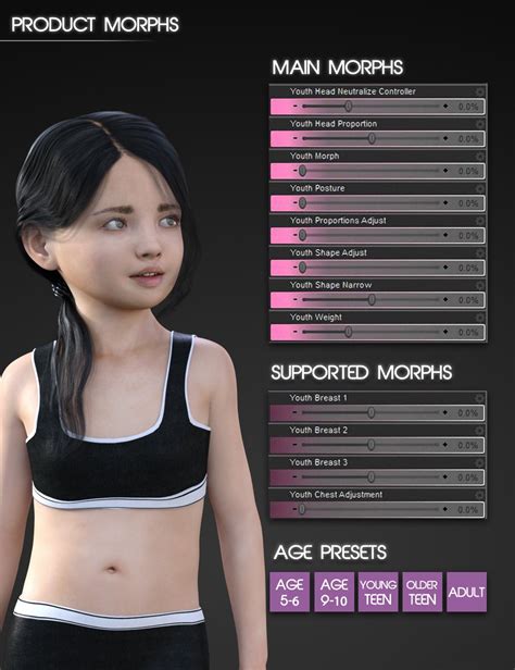 Growing Up For Genesis 3 Female S Daz 3D