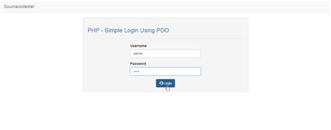 how to create user login page in phpmysql using pdo q