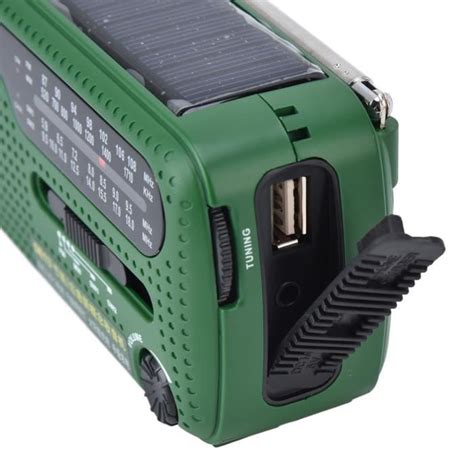 Radio Fm Radio D Urgence À Manivelle Solaire Radio Météo Rechargeable