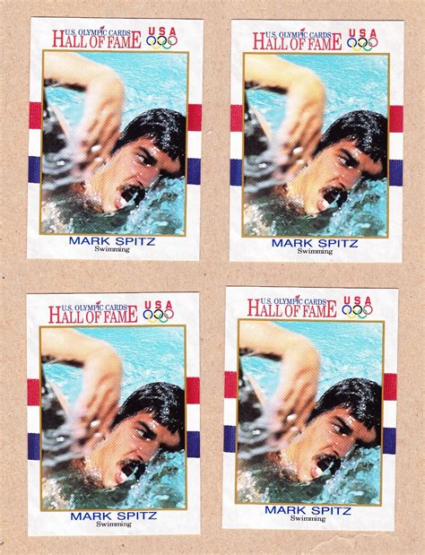 4 Ark Spitz 1991 Impel US Olympic Hall Of Fame Cards 2 Nrmt EBay
