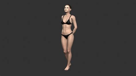 Beautiful Woman Rigged D Character D Model In Woman Dexport